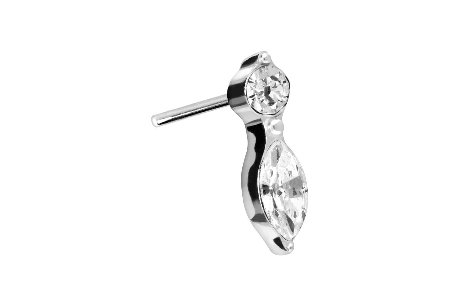 Titan Aufsatz mit Push Pin KRISTALLBLATT